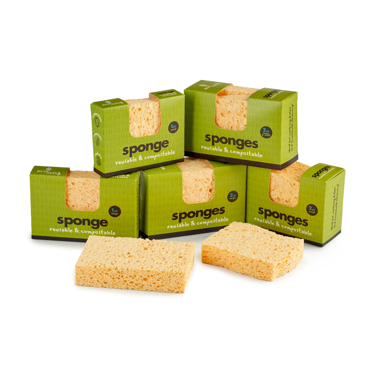 Compostable Sponges 2 Pack – Little Salmon